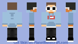 GeorgeNotFound wearing a Hoodie Minecraft Skin