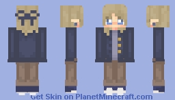 Cute girl with big eyes and bow Minecraft Skin