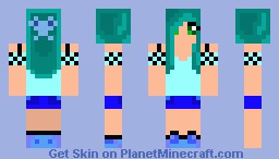 Water Girl Minecraft Skin