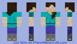 Female Steve Minecraft Skin