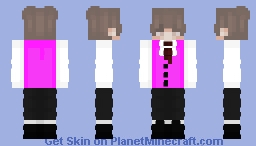 boy in pink suit Minecraft Skin