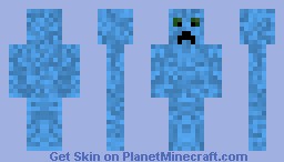 BLUE CREEPER Minecraft Skin