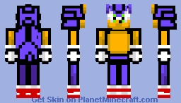 8-Bit Sonic (S1,S2,) Minecraft Skin