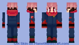 Black Flash Yuji v1 Minecraft Skin