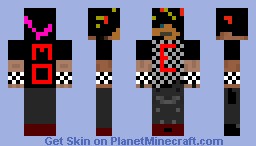 Emo Checker Minecraft Skin