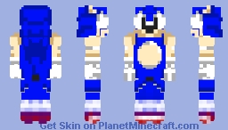 𝙎𝙤𝙣𝙞𝙘 𝙏𝙝𝙚 𝙃𝙚𝙙𝙜𝙚𝙝𝙤𝙜 (𝙎𝙤𝙣𝙞𝙘 𝘽𝙡𝙖𝙨𝙩) Minecraft Skin