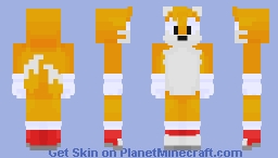 Tails-Sonic 2 Minecraft Skin