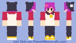 Pink Haired Bf Minecraft Skin
