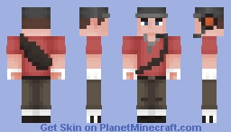 RED Scout Minecraft Skin