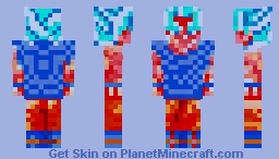 Goku ssj blue kaioken Minecraft Skin