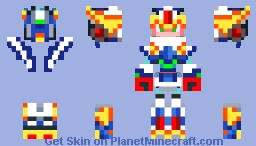 Megaman x snes beta Minecraft Skin