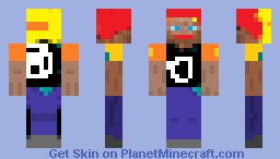 Man whit fire hair Minecraft Skin