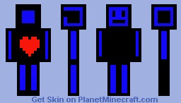 cubebot blue (real) Minecraft Skin