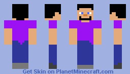 Standard skin purple Minecraft Skin