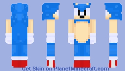 Classic-Sonic Minecraft Skin