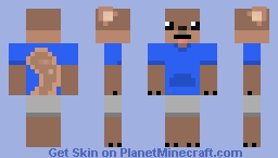 Blue shirt dog Minecraft Skin