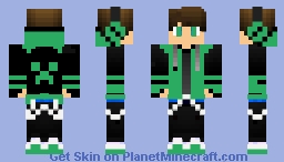 green gaming Minecraft Skin