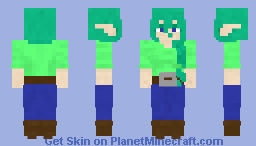 Cyan Elf Minecraft Skin