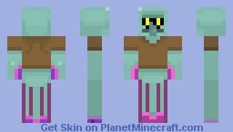 Squidward Minecraft Skin