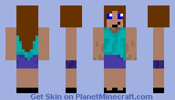 Steve girl Minecraft Skin