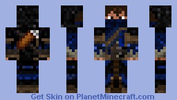Blue hunter Minecraft Skin