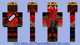 Red Hunter King Minecraft Skin