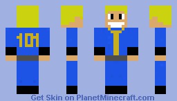 Fallout 3- Vault Boy Minecraft Skin