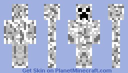 White Creeper Minecraft Skin