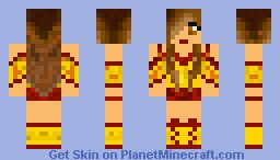 Blaze Girl Minecraft Skin
