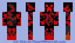 lava creeper Minecraft Skin