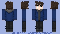 Skin de chico con sudadera azul Minecraft Skin