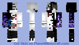 Half demon Minecraft Skin