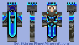blue king knight Minecraft Skin