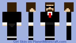Buisnessman with a black suit Minecraft Skin