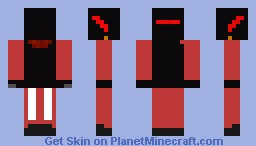 Red and Black Robot Minecraft Skin