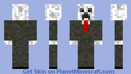 White Creeper Skin Minecraft Skin