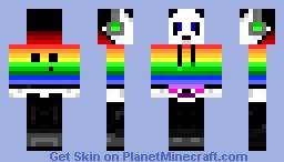 Rainbow Panda Minecraft Skin