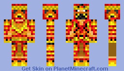 Blaze King Minecraft Skin