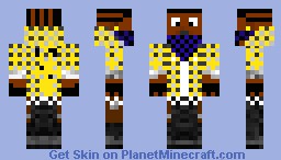 crip gang member Minecraft Skin