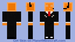 Secret Agent Orange Slime Minecraft Skin