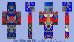 optimus prime Minecraft Skin