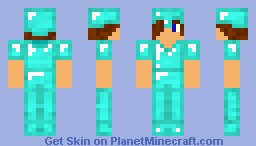 Diamond armour skin Minecraft Skin