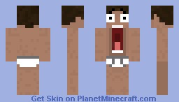 Scared Steve Ver. 2 Minecraft Skin