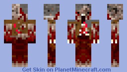 Killing Bloody zombie Minecraft Skin