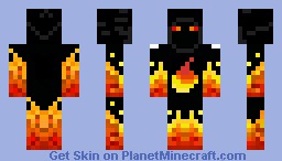 The fire man Minecraft Skin