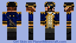 Pirate captain Minecraft Skin