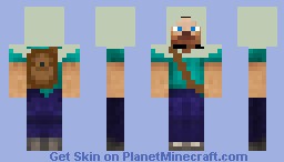 Steve HD Backpack Minecraft Skin
