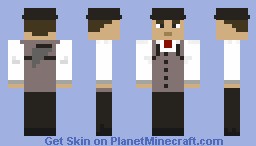 M.C Noire (Vest with Harness) Minecraft Skin