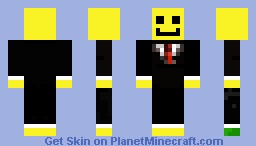 Smiley Man in suit Minecraft Skin