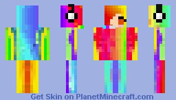 Colorful Rainbow Guy Minecraft Skin